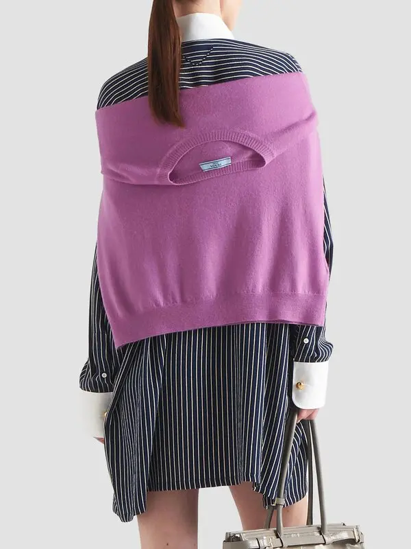 Prada Marocain Shirt Dress - Blue