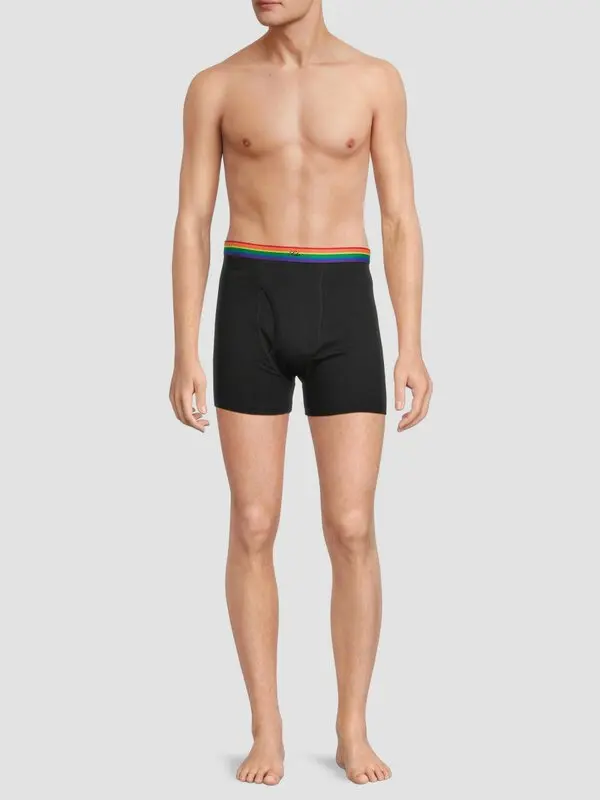 SAKS FIFTH AVENUE Collection Pride Stretch-cotton Boxer Briefs