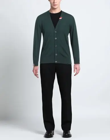 Thom Browne Cardigan In Virgin Wool And Polyamide