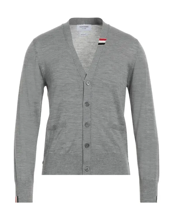 Thom Browne Cardigan In Virgin Wool And Polyamide