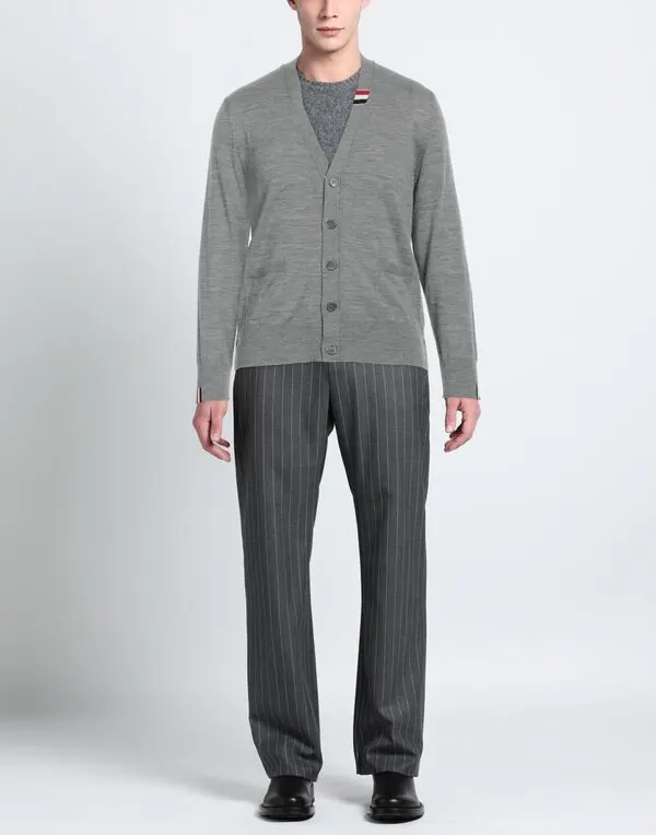 Thom Browne Cardigan In Virgin Wool And Polyamide