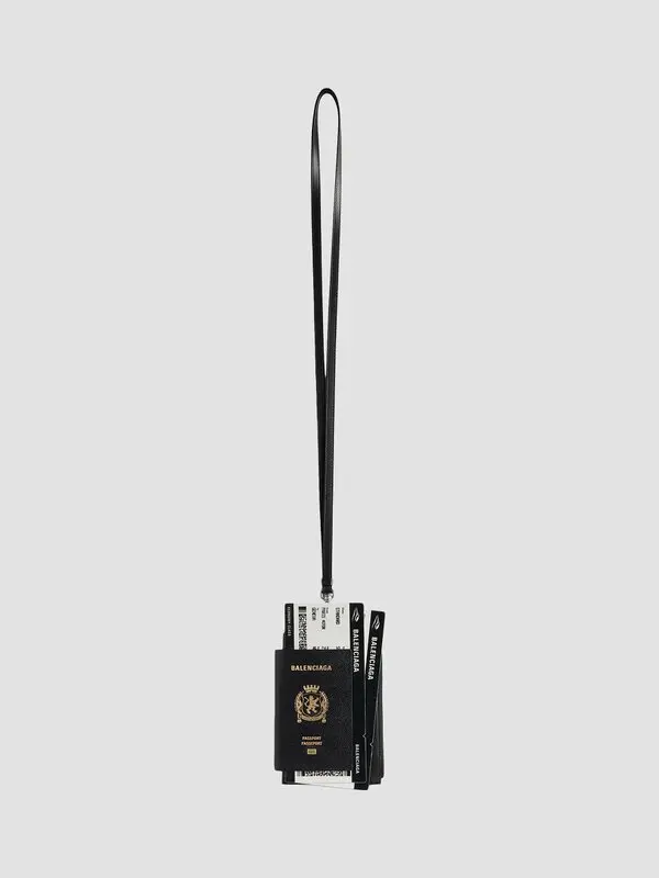 Balenciaga Passport Phone Holder - Black