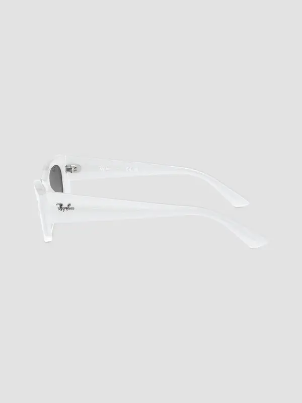 Ray-ban Rb4427 Kat 49mm Rectangular Sunglasses - White Grey Gradient