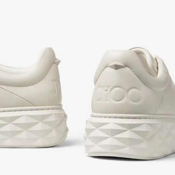 JIMMY CHOO Diamond Maxi Platform Sneakers - Chalk/white