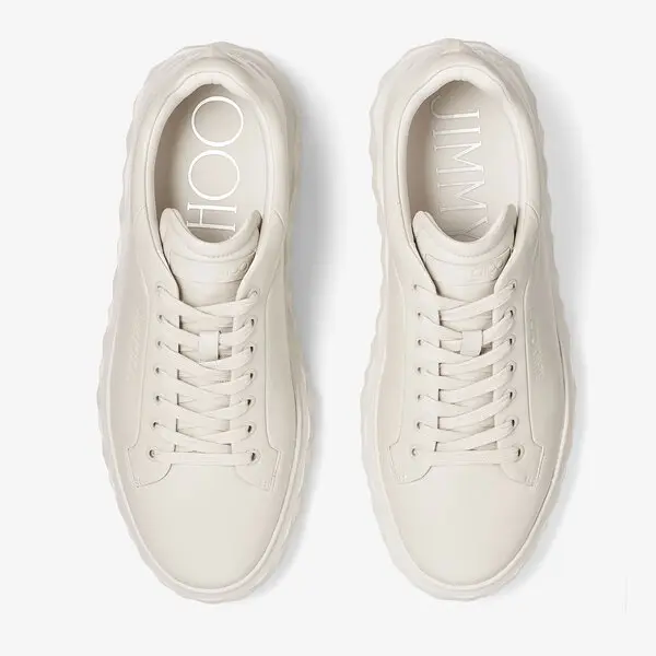 JIMMY CHOO Diamond Maxi Platform Sneakers - Chalk/white