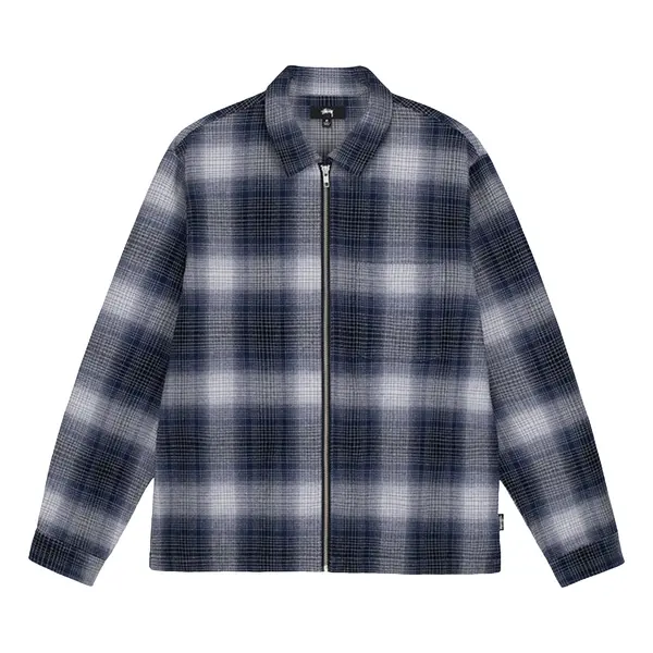 StÜssy Jack Shadow Plaid Zip Shirt