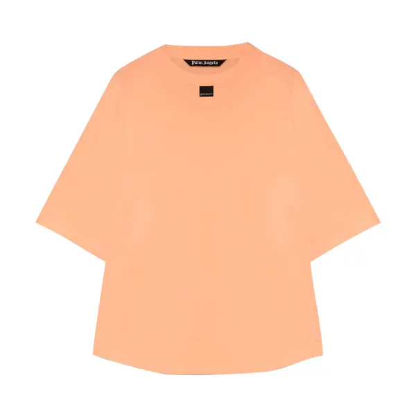 Palm Angels Blurred Logo Over Tee - Orange