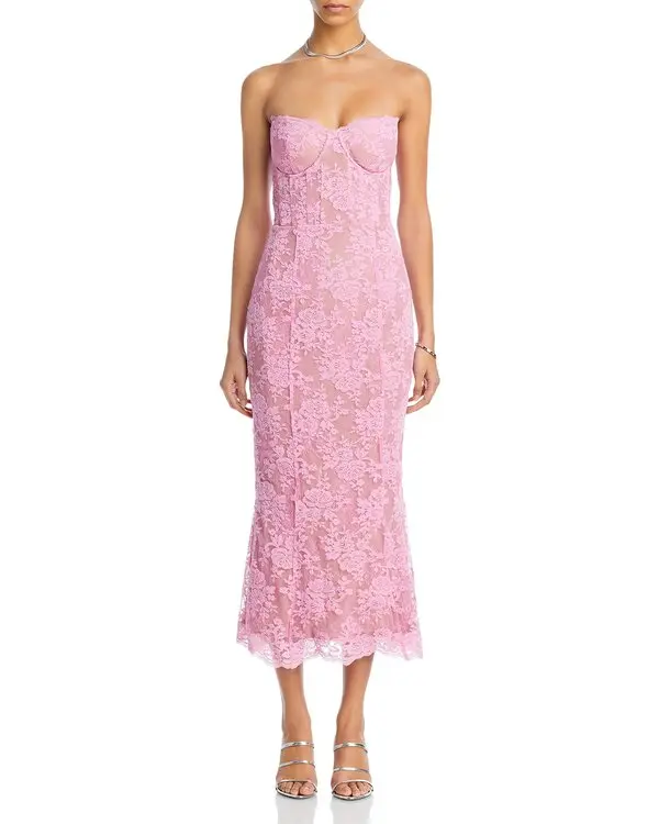 strapless open back dress Betty Basics Emery Dress Floral Abstract Betty Basics