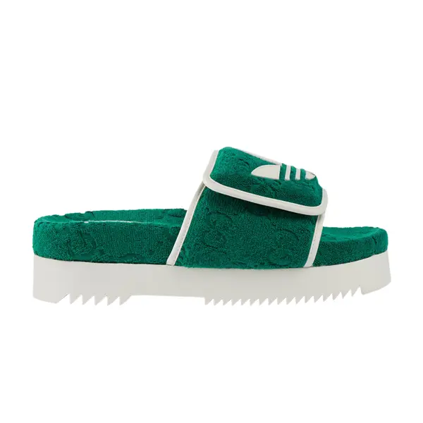 Gucci Adidas X Gg Platform Sandal - Green