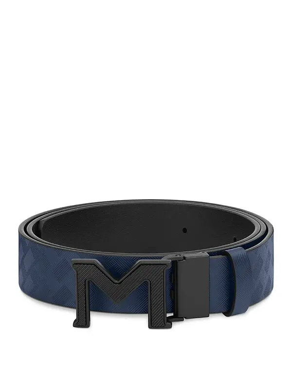 Montblanc Extreme 3.0 Reversible Leather M Buckle Belt - Black