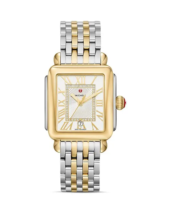 Michele Deco Madison Watch - White/two Tone