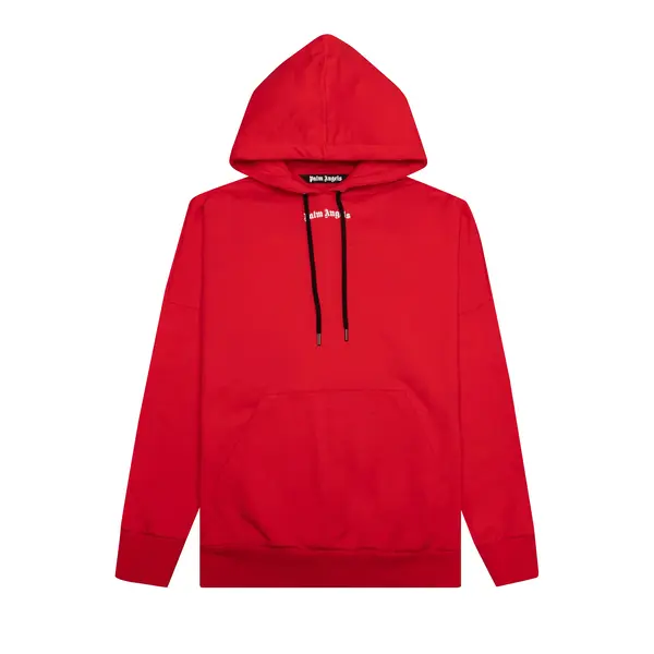 Palm Angels Classic Logo Over Hoodie - Red