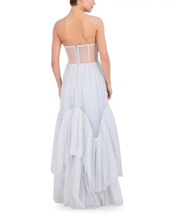 Bcbgmaxazria Tiered Ruffle Maxi Gown