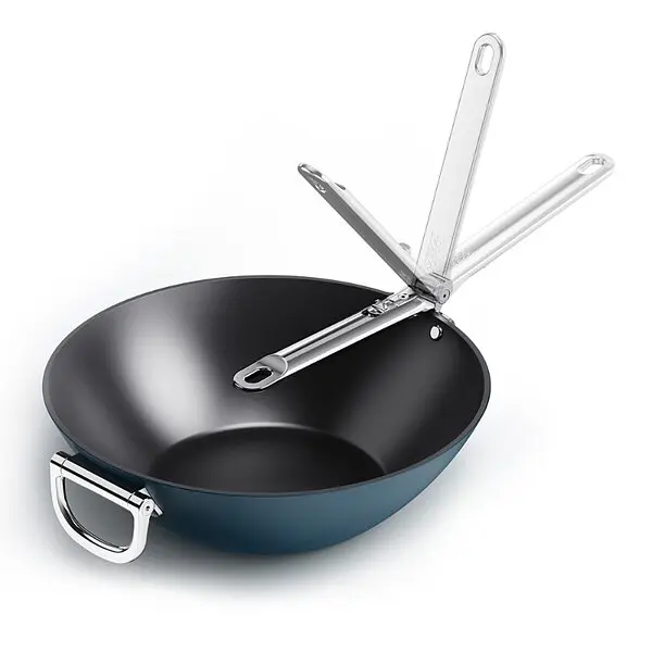 JOSEPH JOSEPH Space 12.5 Nonstick Wok - Dark Blue