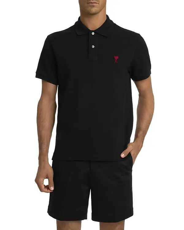 Ami De Coeur Logo Polo Shirt - Black