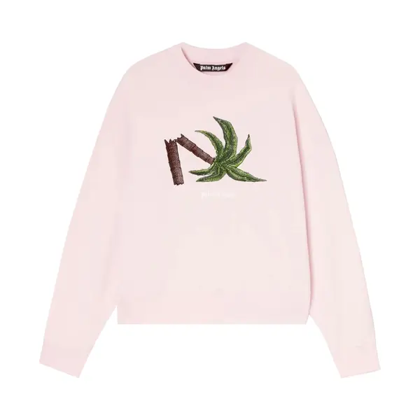 Palm Angels Broken Palm Crewneck - Pink