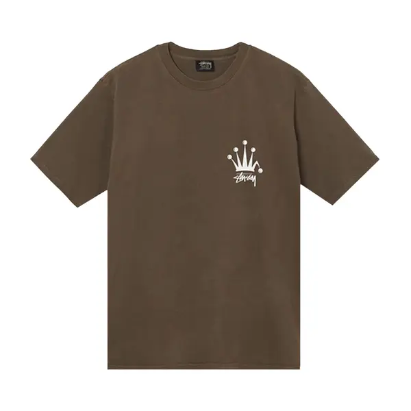 StÜssy Regal Crown Pigment Dyed Tee 'coffee - Brown