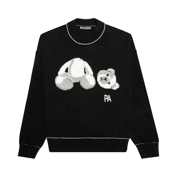 Palm Angels Ice Bear Sweater - Black