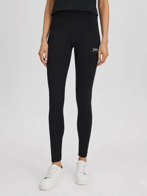 7 DAYS ACTIVE High Rise Leggings - Black