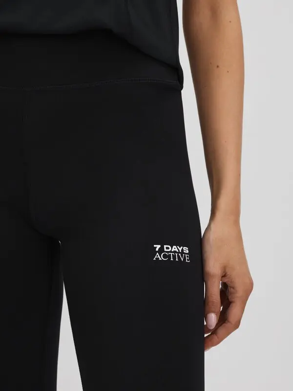 7 DAYS ACTIVE High Rise Leggings - Black