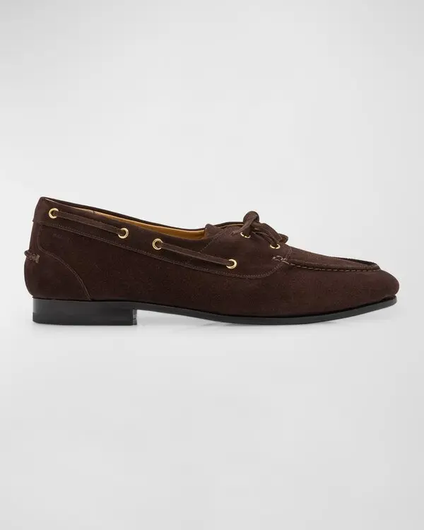 Bally Plume Leather Boat Shoes