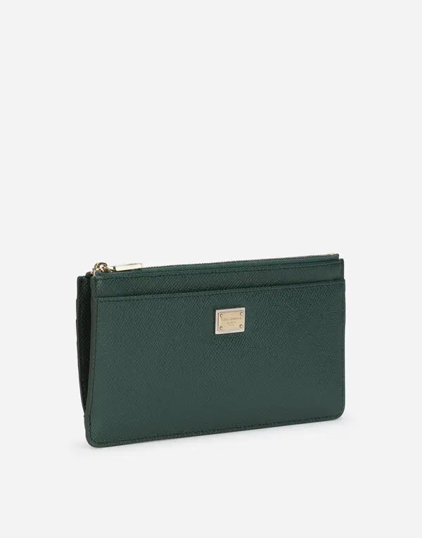 Dolce & Gabbana Large Card Holder With Tag - Green