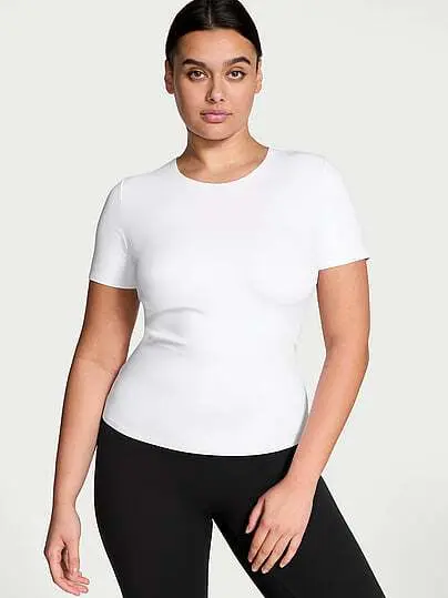 Victoria's Secret Vsx Elevate™ Tee - White,ivory