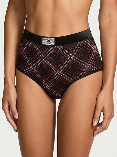 Victoria's Secret Cotton Exploded Logo Modern Brief Panty - Print