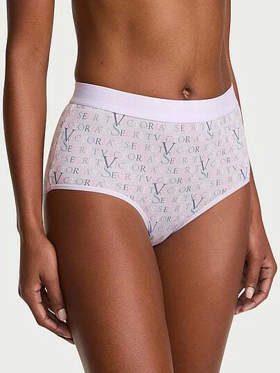 Victoria's Secret Cotton Sosoft™ Modal Ultra-fine Logo Modern Brief Panty - Print