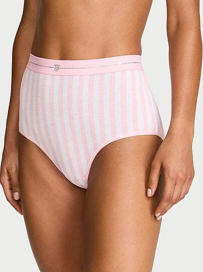 Victoria's Secret Cotton Exploded Logo Modern Brief Panty - Print