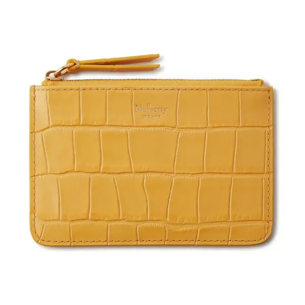 Mulberry Small Zip Coin Pouch In Yellow 30% Off Editorialist