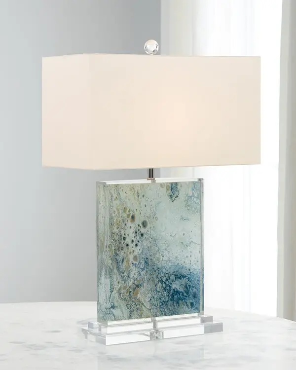 JOHN-RICHARD COLLECTION Pavo Table Lamp - Blue