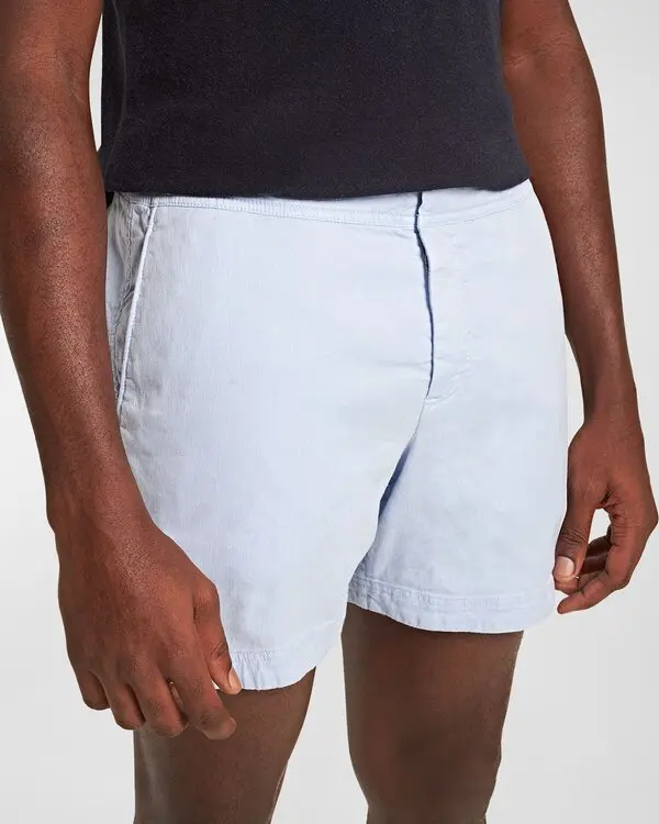 Orlebar Brown Bulldog Twill Shorts - Soft Blue