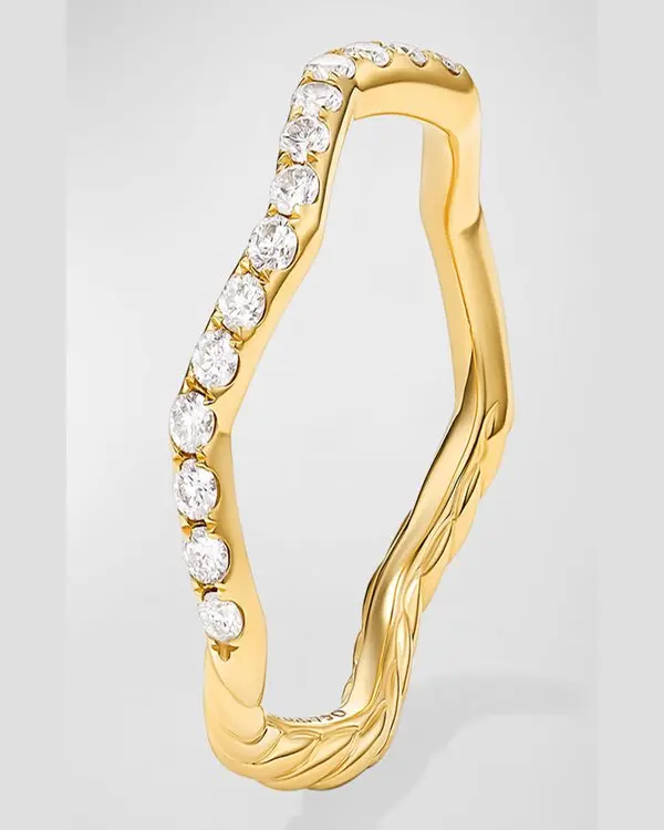 David Yurman Zig Zag Stax Ring With Diamonds
