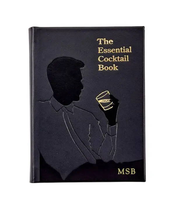 GRAPHIC IMAGE - The Essential Cocktail Leather Bound Book, Personalized