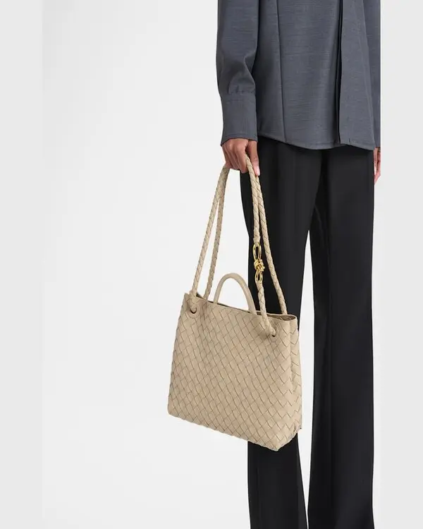 Bottega Veneta Medium Andiamo Bag - Ecru | Editorialist