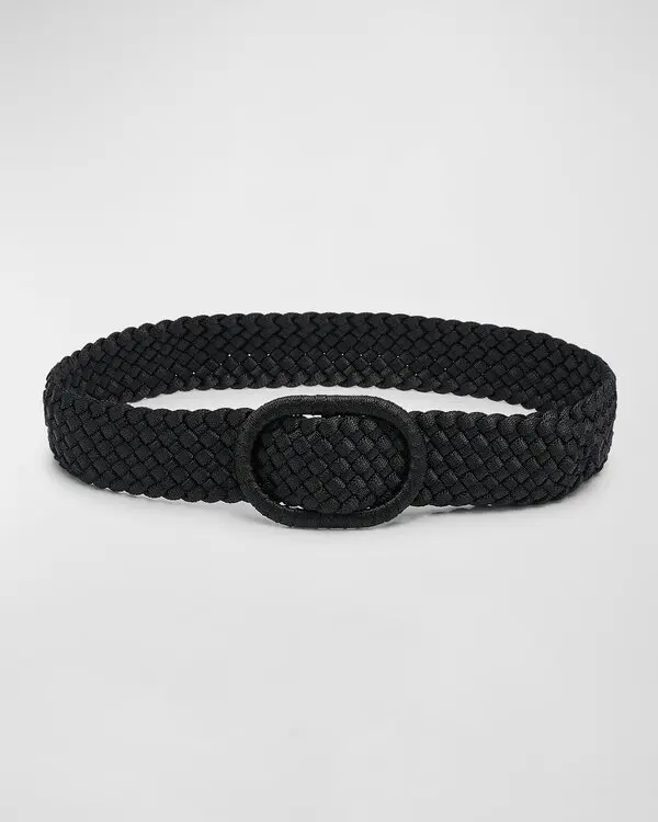 TOTEME Wide Braided Belt - Black