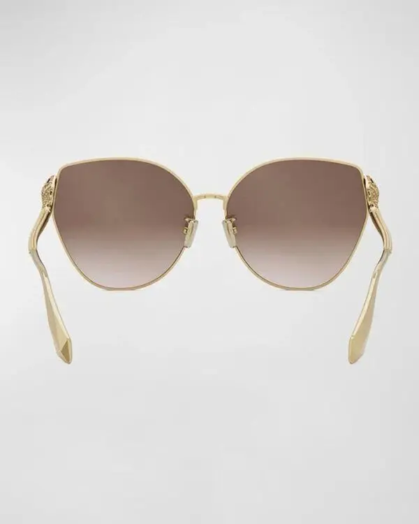 BVLGARI Serpenti Butterfly Sunglasses - Grey/brown