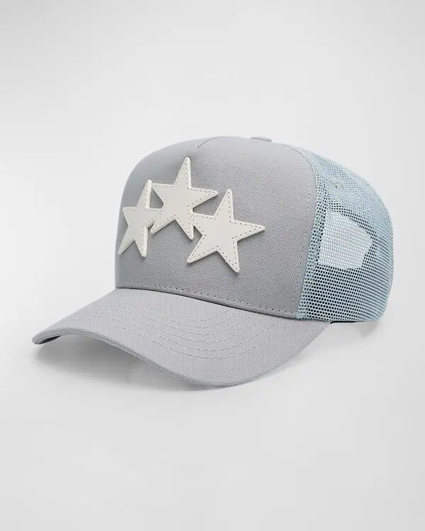 Amiri Three Star Trucker Hat - Grey | Editorialist