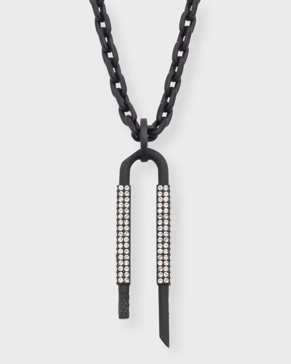 Givenchy U Lock Chain Necklace - Black