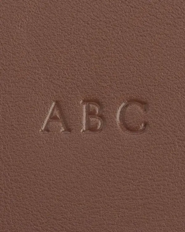 ROYCE NEW YORK Monogrammed Leather Bound Executive Notebook, Personalized - Timber