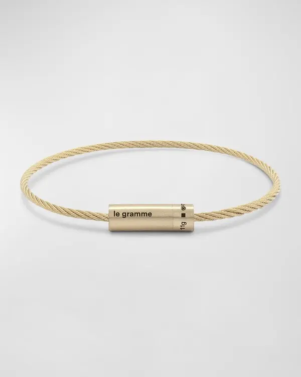Le Gramme 18k Cable Bracelet - Yellow Gold