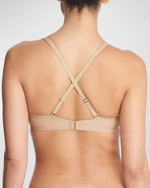 Natori Verge Convertible Underwire Plunge Bra - Cafe