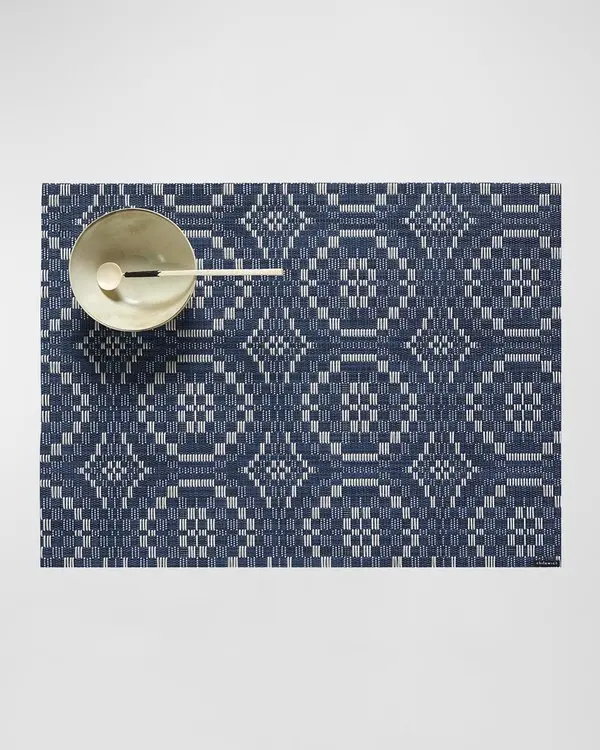 CHILEWICH Overshot Placemat - Denim