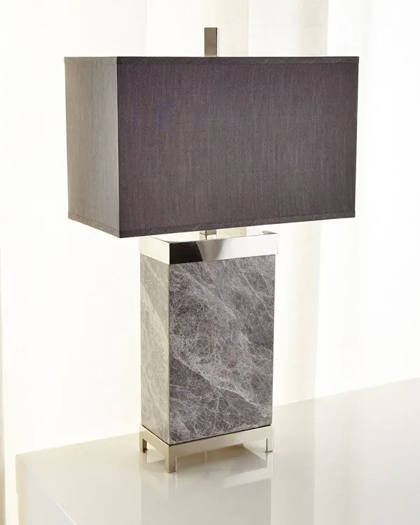 JOHN-RICHARD COLLECTION Marble Lamp - Gray