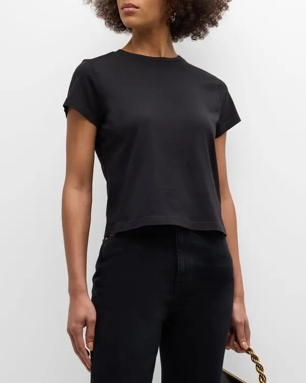 AGOLDE Adine Cropped Tee - Black
