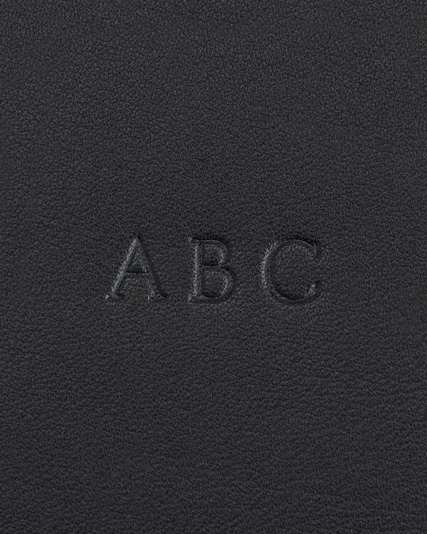 ROYCE NEW YORK Monogrammed Leather Executive Portfolio & Desk Accesory Set, Personalized
