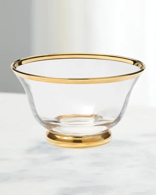Aerin Sophia Nut Bowl - Clear/gold