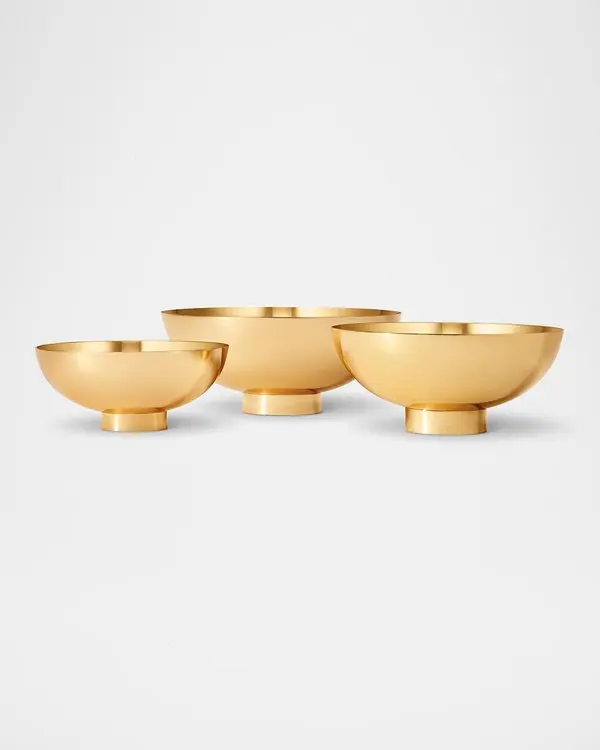 Aerin Sintra Large Footed Bowl - Gold