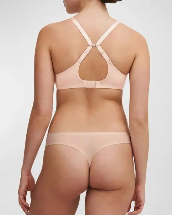 Chantelle Norah Chic Lace Plunge T-shirt Bra - Rose